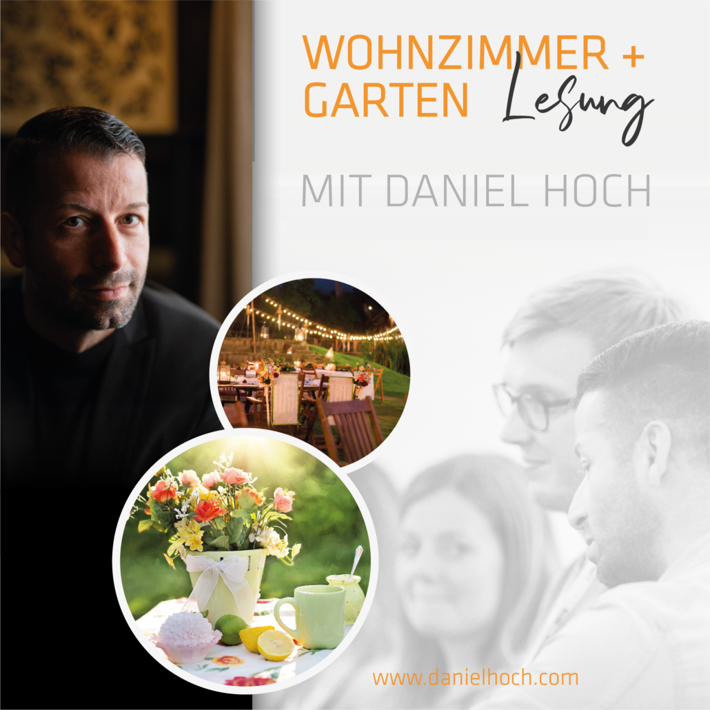 Lesung in Wohnzimmer, Garten oder Büro - exklusiv