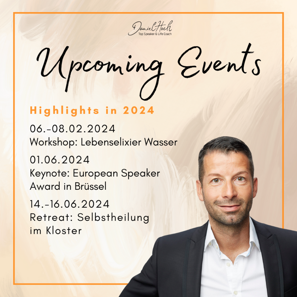 Upcoming Events 2024 - Daniel Hoch